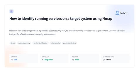 Identificar Serviços Em Sistemas Alvo Com O Nmap Labex