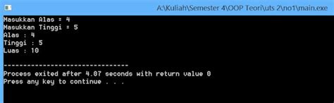 Contoh Program Menghitung Luas Segitiga Secara OOP NGUBEK ILMU