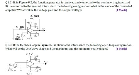 Solved Q If In Figure The Function Generator Is Chegg Com