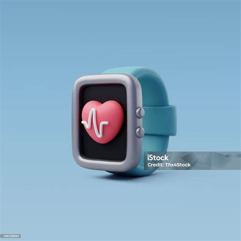 빨간 심장 피트니스 팔찌 스포츠 장비 체육관 시간 개념이 있는 3d 벡터 스마트 시계 심장 질환에 대한 스톡 벡터 아트 및 기타 이미지 Istock