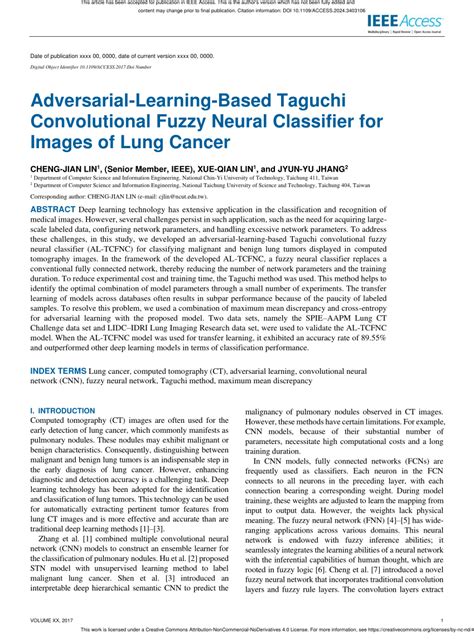 Pdf Adversarial Learning Based Taguchi Convolutional Fuzzy Neural