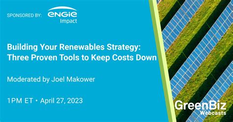 Building Your Renewables Strategy Three Proven Tools To Keep Costs