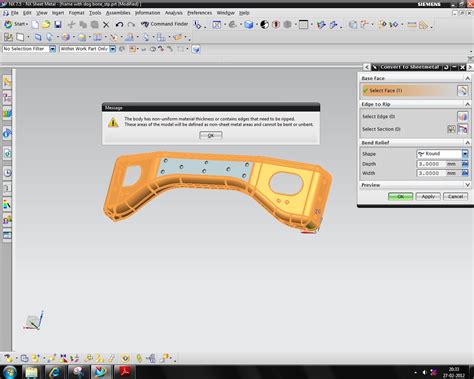How We Are Making Flat Pattern In Ug Nx 75 From Solid Model Grabcad