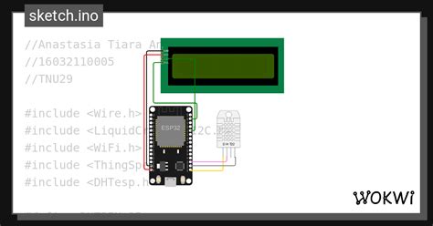 uas andin lcd 16x2 wokwi esp32 stm32 arduino simulator