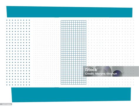 Vetores De Conjunto Vetorial De Modelo De Papel Para Caderno Célula Linha Linha Curva Curva De