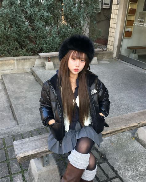 효지 광고 노스페이스덕분에 따뜻한 겨울나기 즁 ~ ️💙 화이트라벨 노스페이스 노스페이스화이트라벨 패딩 노스페이스패딩 헤비다운 블록코어룩 고프코어룩