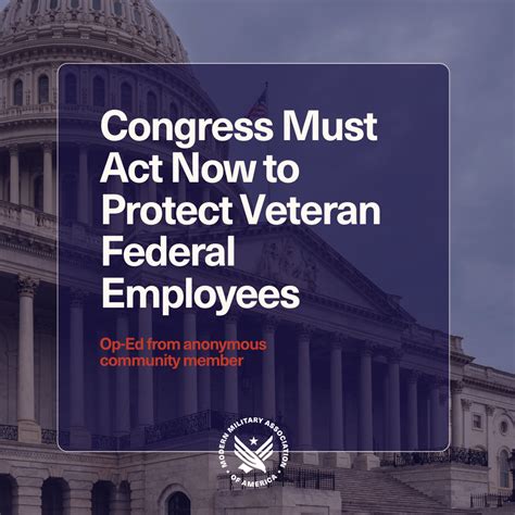 Op Ed Congress Must Act Now To Protect Veteran Federal Employees