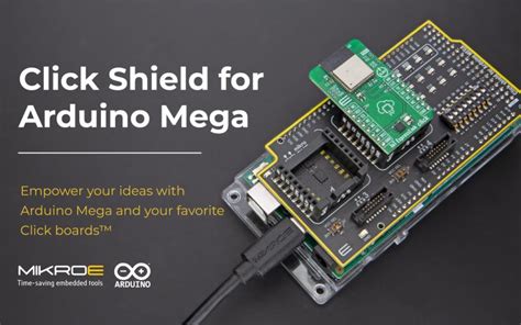 Click Shield For Arduino Mega Mikroelektronika