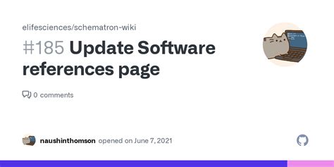 Update Software References Page · Issue 185 · Elifesciencesschematron