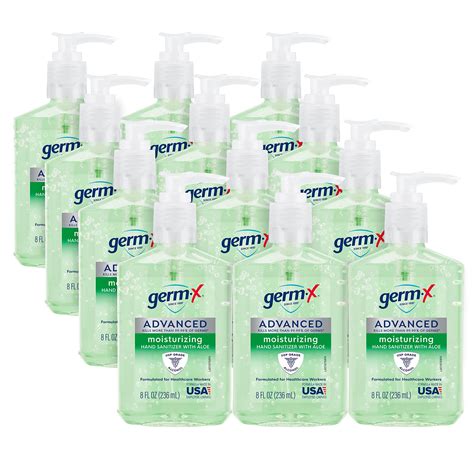 Germ X® Advanced Gel Hand Sanitizer With Aloe With Pump Bottle Of Hand Sanitizer Original