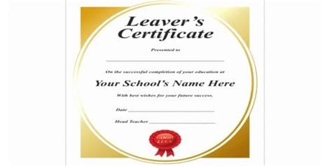 School Leaving Certificate Format And Sample Leverage Edu 58 Off