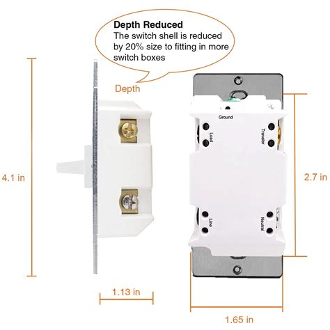 Us Standard Smart Toggle Switch Wireless Wifi Zwave Zigbee Matter Tuya Light Control Electric