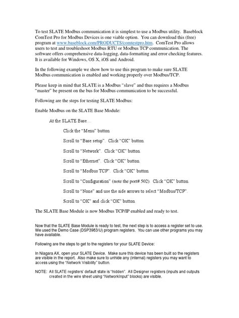 Modbus Testing Pdf Computing Computer Engineering