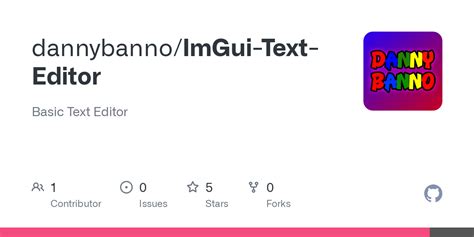 Github Dannybanno Imgui Text Editor Basic Text Editor