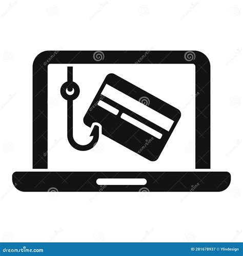 Laptop Data Phishing Icon Simple Vector Hacker Virus Stock Vector Illustration Of Analysis