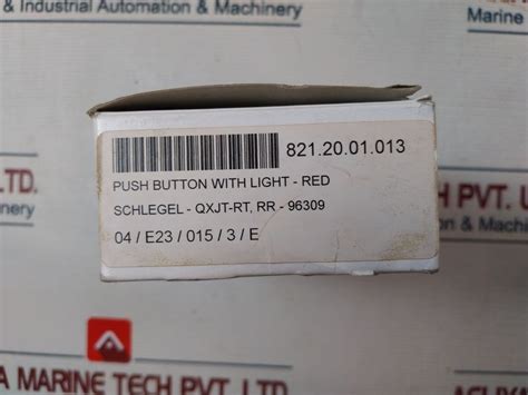 Schlegel Qxjt Rt Push Button Head With Light Red Aeliya Marine