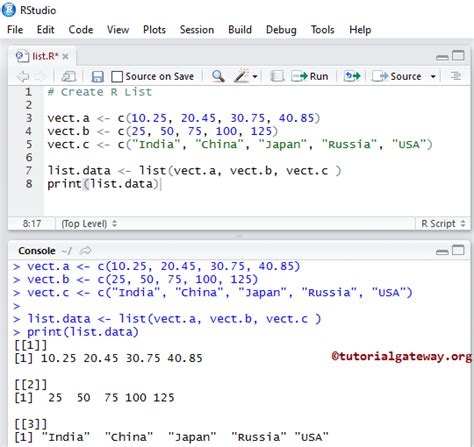 R List