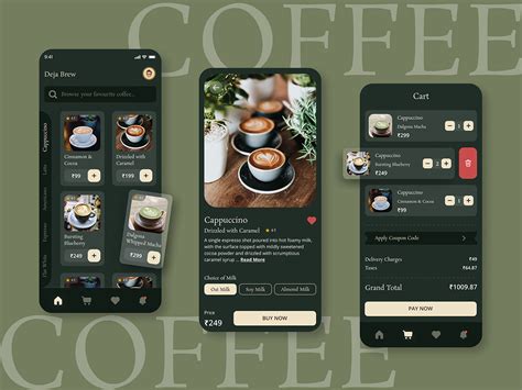 Coffee App Ui On Behance