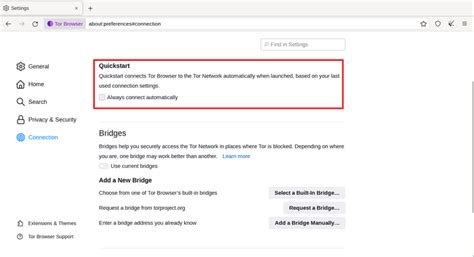 RUNNING TOR BROWSER FOR THE FIRST TIME Tor Project Tor Browser Manual