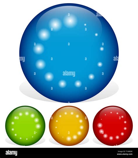 Circular Graphics Rotated At Degrees Preloader Buffer Shapes Or Progress Indicators Stock