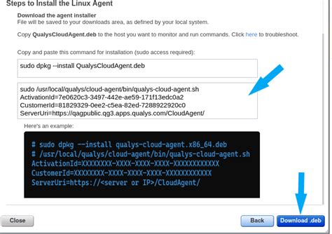 how to install qualys cloud agent in ubuntu linux cybersecurity