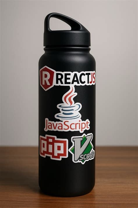 Parody Prank Tech Coding Stickers Misbrand Reactjs Javascript Vs