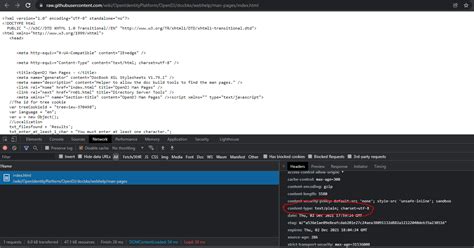 man page links other than pdf result in failed to fetch version info for wiki