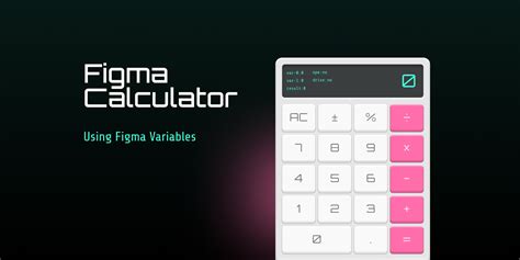 Figma Calculator With Variables Figma