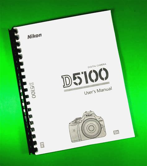Owners Manual For Nikon D5100 Camera 82 Pages Wclear Covers Ebay