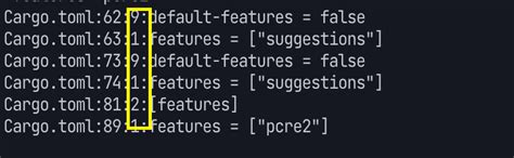 add column end number for vimgrep · issue 2573 · burntsushi ripgrep