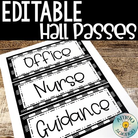 Hall Pass With Name Free Clipart 3968672 Clipart Library