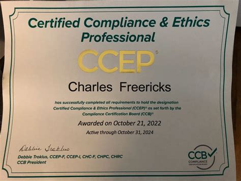 Charles Freericks Ccep On Linkedin Ccep Certification Came 15 Comments
