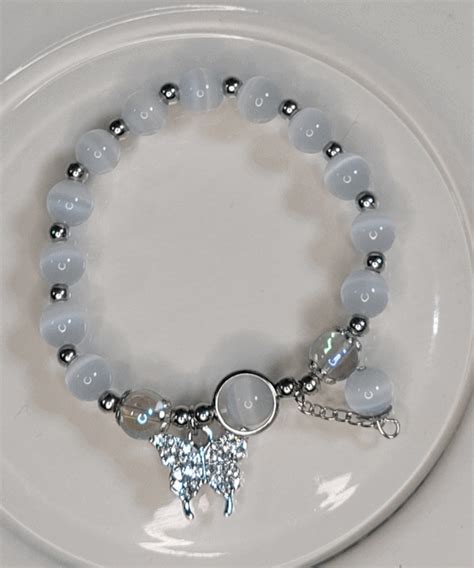 대박특가 캣츠아이 오팔 크리스탈 나비 팔찌 에이블리