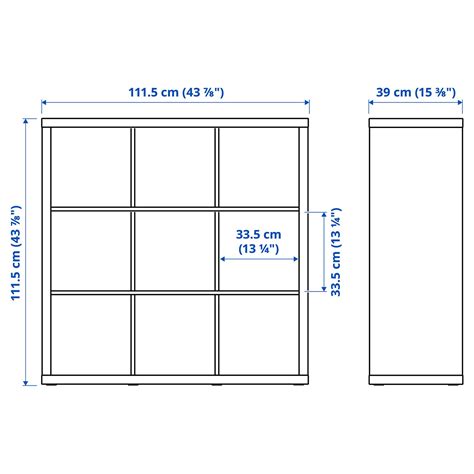 Ikea Kallax Shelf Unit 3x3 Dimensions Drawings 47 Off