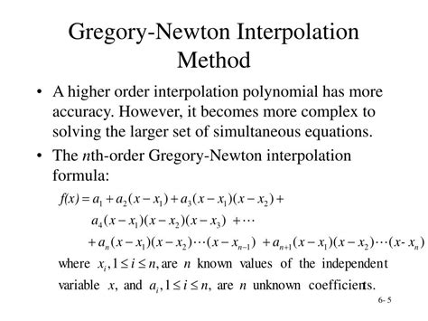 Ppt Chapter 6 Numerical Interpolation Powerpoint Presentation Free