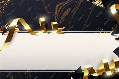 현실적인 럭셔리 리본 배경 무료 벡터