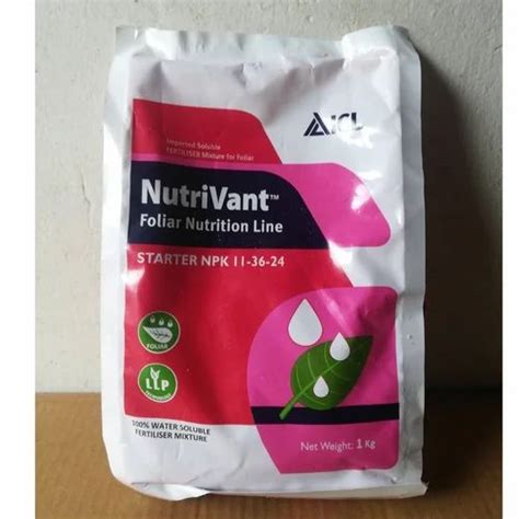 Nutrivant Starter Npk 11 36 24 Foliar Nutrition Line Water Soluble Fertilizers At ₹ 500 Kg