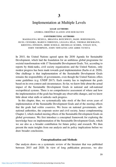 Pdf Implementation At Multiple Levels