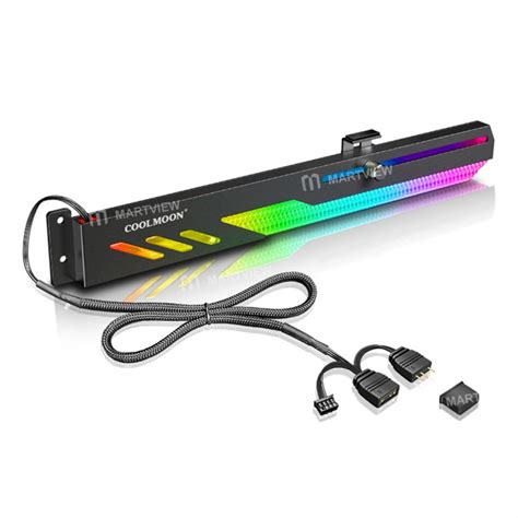 Coolmoon GT V ARGB Multi Interface Synchronous Horizontal Graphics Card Bracket Martview