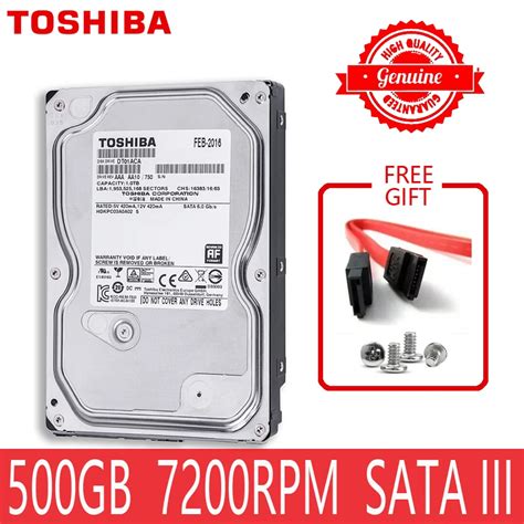 Купить Компьютерные компоненты | TOSHIBA 500GB Internal Hard Drive Disk ...