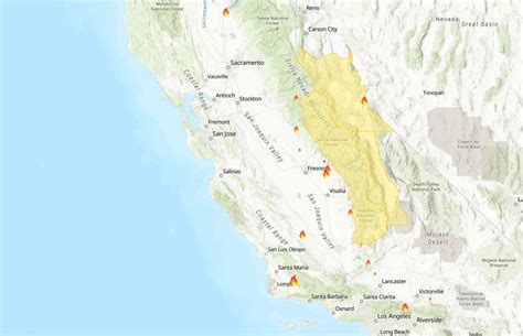 Map See Where Wildfires Are Burning In California Kqed