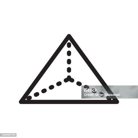 정 사면체 아이콘 벡터 기호와 기호 체 로고 개념 흰색 배경에 고립 0명에 대한 스톡 벡터 아트 및 기타 이미지 0명 고체 교육 Istock