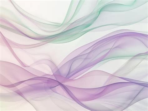 Flowing Pastel Abstract Waves Premium Ai Generated Image