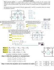Mesh Current Analysis Lecture Notes Pptx Mesh Current Analysis Mesh Current Analysis Course Hero