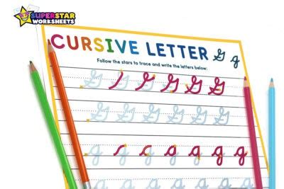 Cursive G Superstar Worksheets