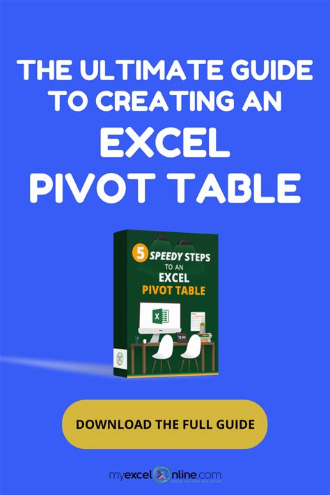 The Ultimate Guide To An Excel Pivot Table Myexcelonline Excel
