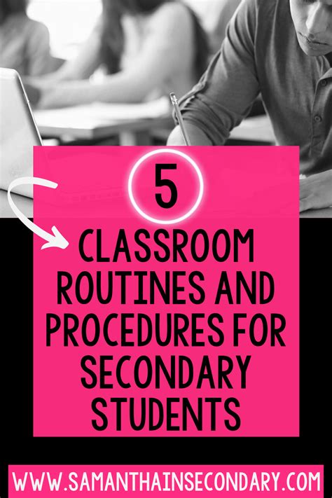 5 Classroom Routines And Procedures For Secondary Students ⋆ Samantha In Secondary