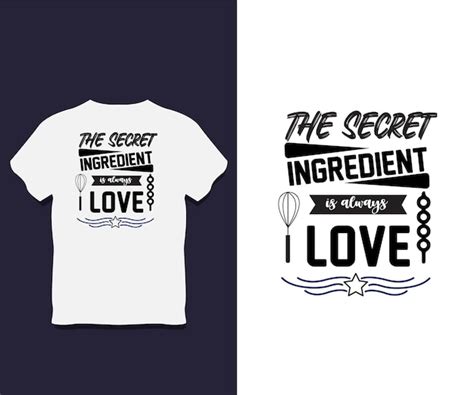 벡터가 있는 식품 타이포그래피 티셔츠 디자인 프리미엄 벡터