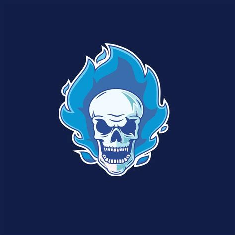 Blue Skull Logo Blue Skull Png Images Pngegg
