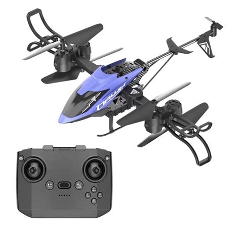 เฮลิคอปเตอร์บังคับวิทยุ4ch 2 4ghz 4มอเตอร์ 4ใบพัดระบบไฟฟ้าบินแบบโดรนมีไฟ แบตเตอรี่ชาร์ทอุปกรณ์